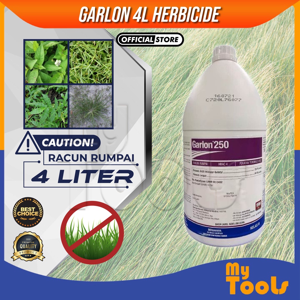 GARLON 250 HERBICIDE DOW100%ORIGINAL DOW GARLON MIX 4 LITER | Shopee ...