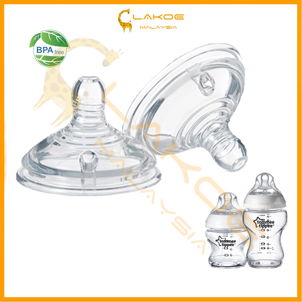 lakoe Baby Pacifier Replacement Nipple Newborn Bottle Teat Puting Botol Bayi Non-original BPA ...