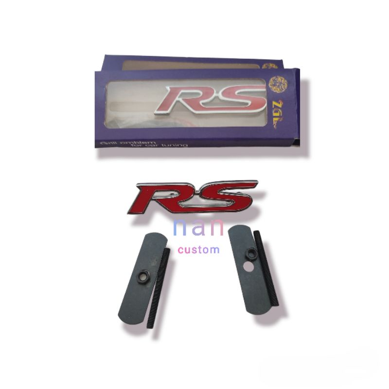 Rs yaris vitz GRILL LOGO EMBLEM/HONDA RS ALL TYPE GRILL LOGO EMBLEM ...