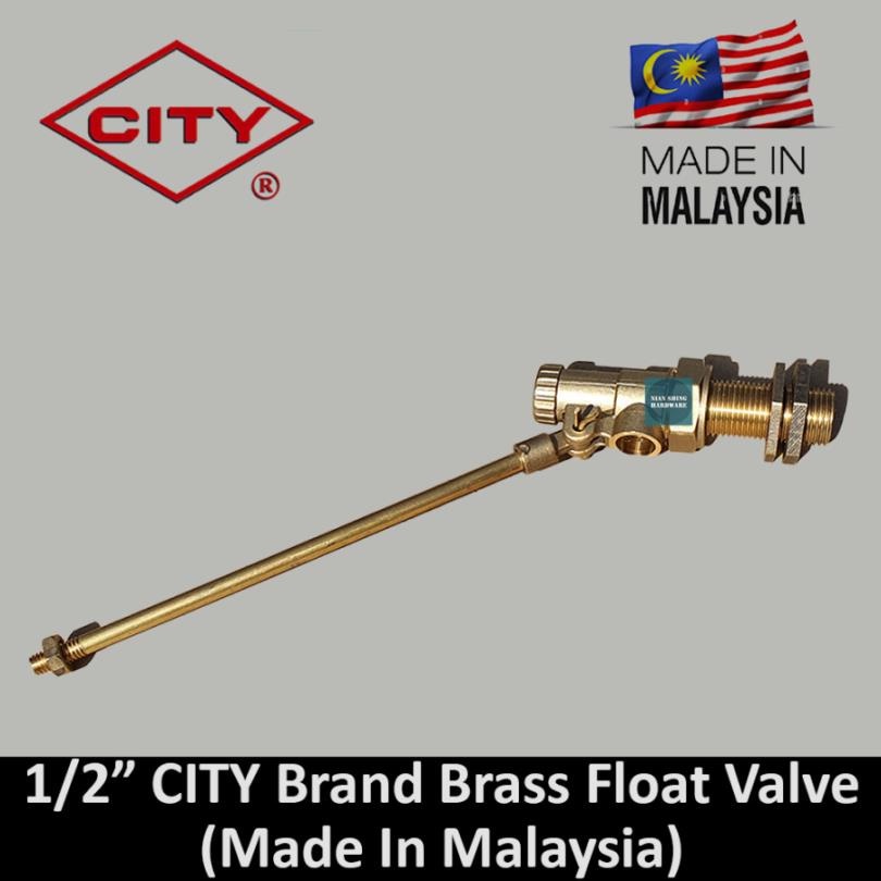 CITY Brass Float Valve 1/2" Water Tank Poly Tank Bola Heavy Duty ...