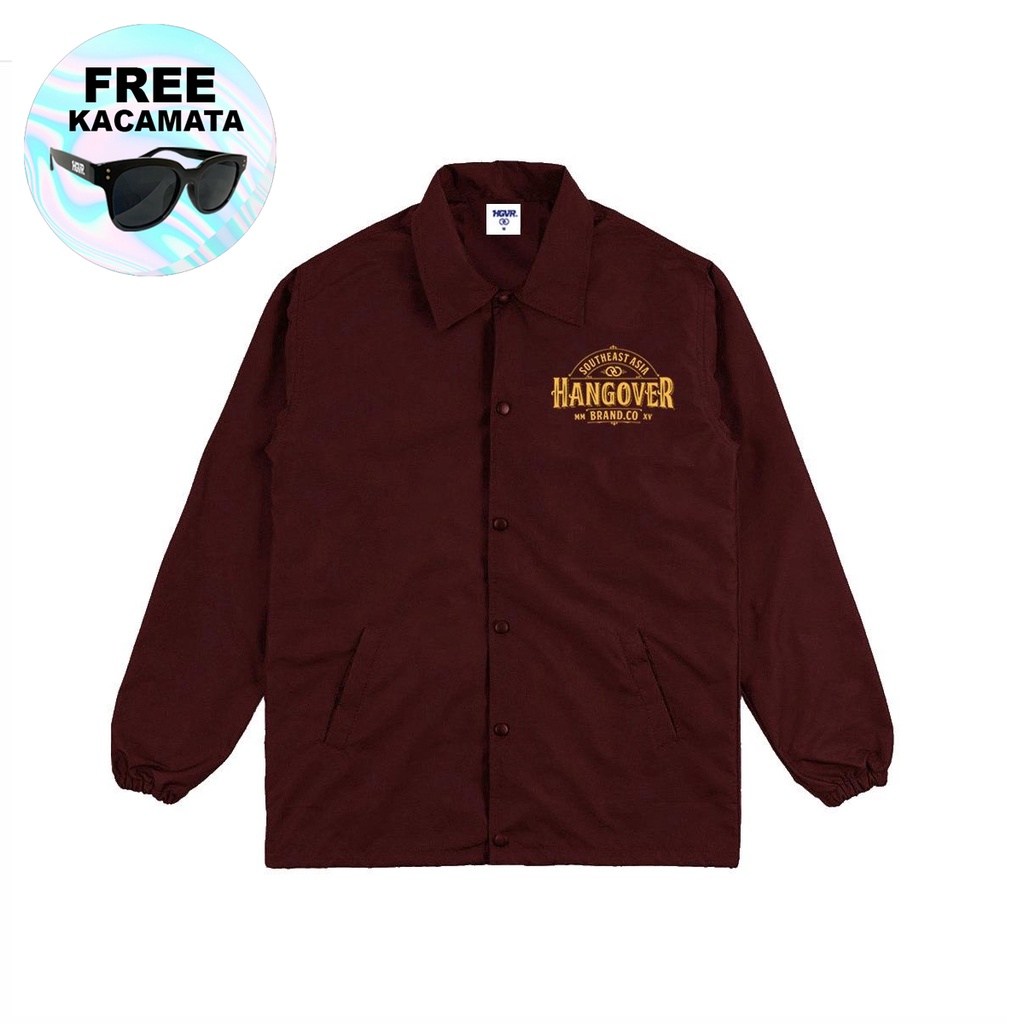 MERAH Hgvr Jacket Coach Maroon Red Hcj 18 Free Glasses And Sticker Pack ...
