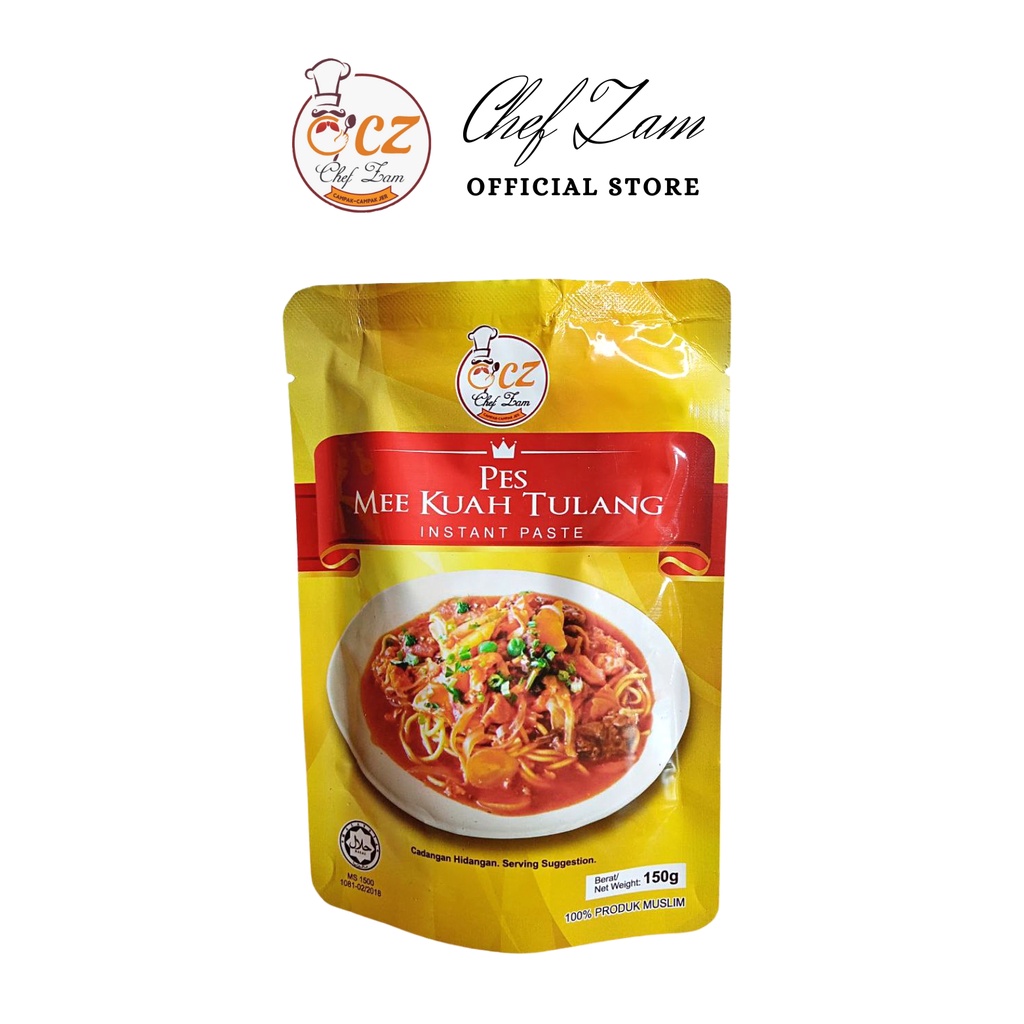 Chef Zam Pes Mee Kuah Tulang Mee Racun Ayam Masak merah (150Gram ...