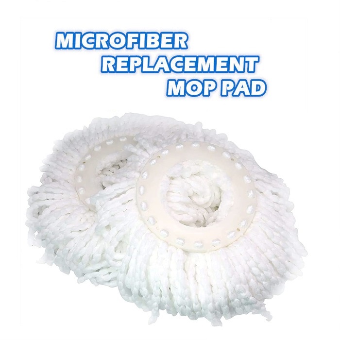 2PCS Microfiber Cloth Spin Mop Head Cloth Refill Spin Mop Cloth Kain ...
