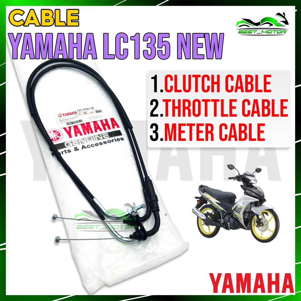 THROTTLE CABLE MINYAK KABEL OIL CABLE YAMAHA LC135 NEW / LC 135 V2 - V7 ...