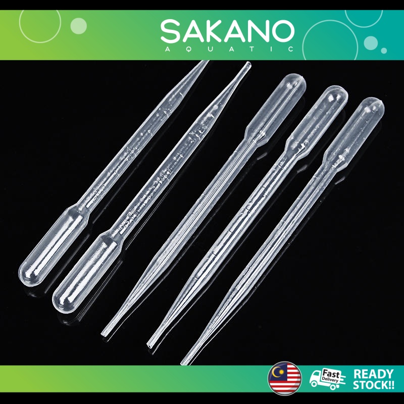 5mL Plastic Pipettes Dropper Disposable Graduated Transfer Liquid ...