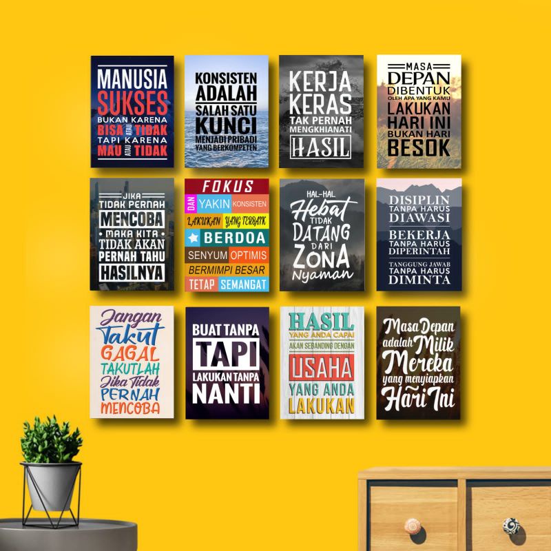 HIASAN DINDING KAYU Wall Hanging Islamic Motivational Quotes Wall ...