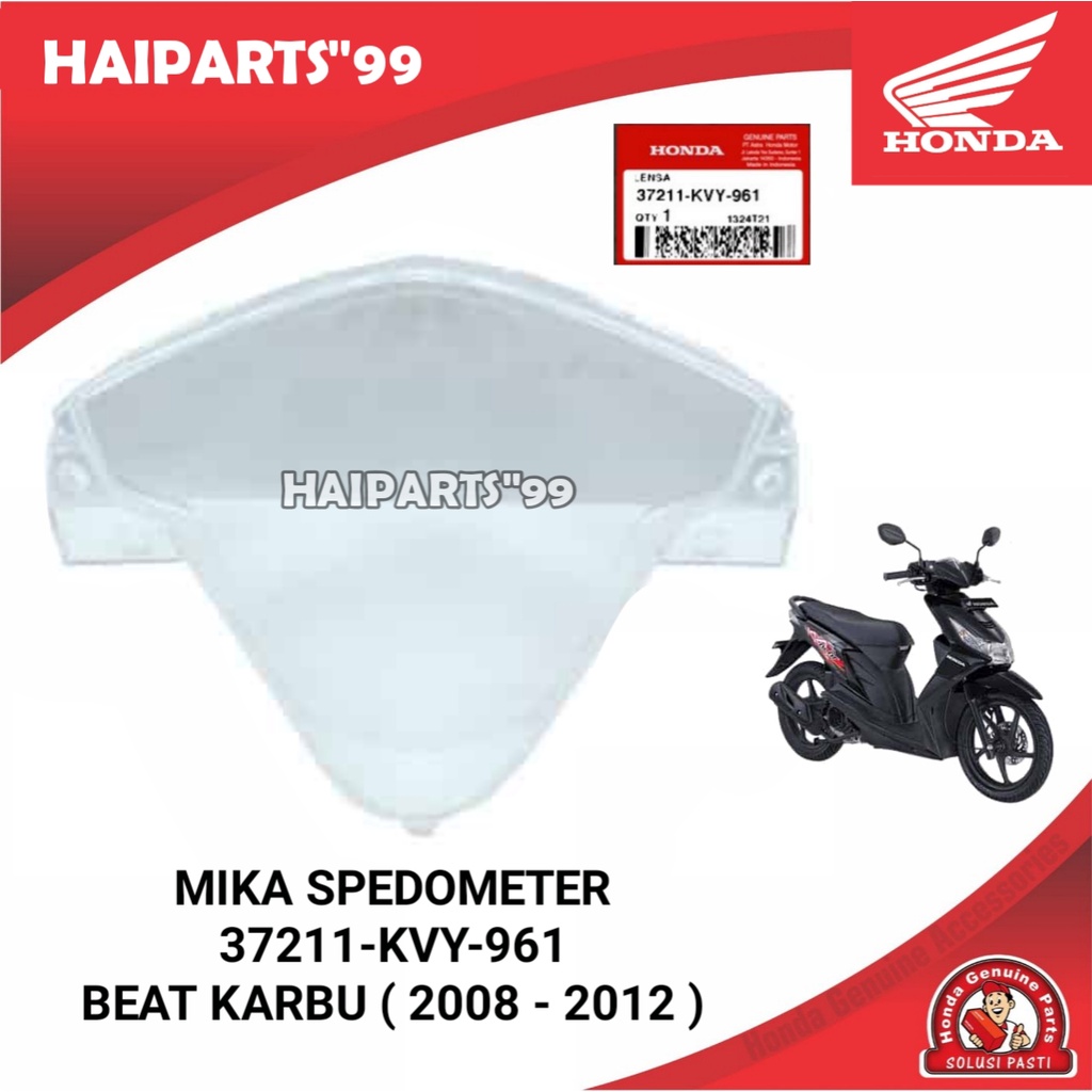 Mika Glass Lens Speedometer Speedo Meter Honda Beat Karbu - Original ...