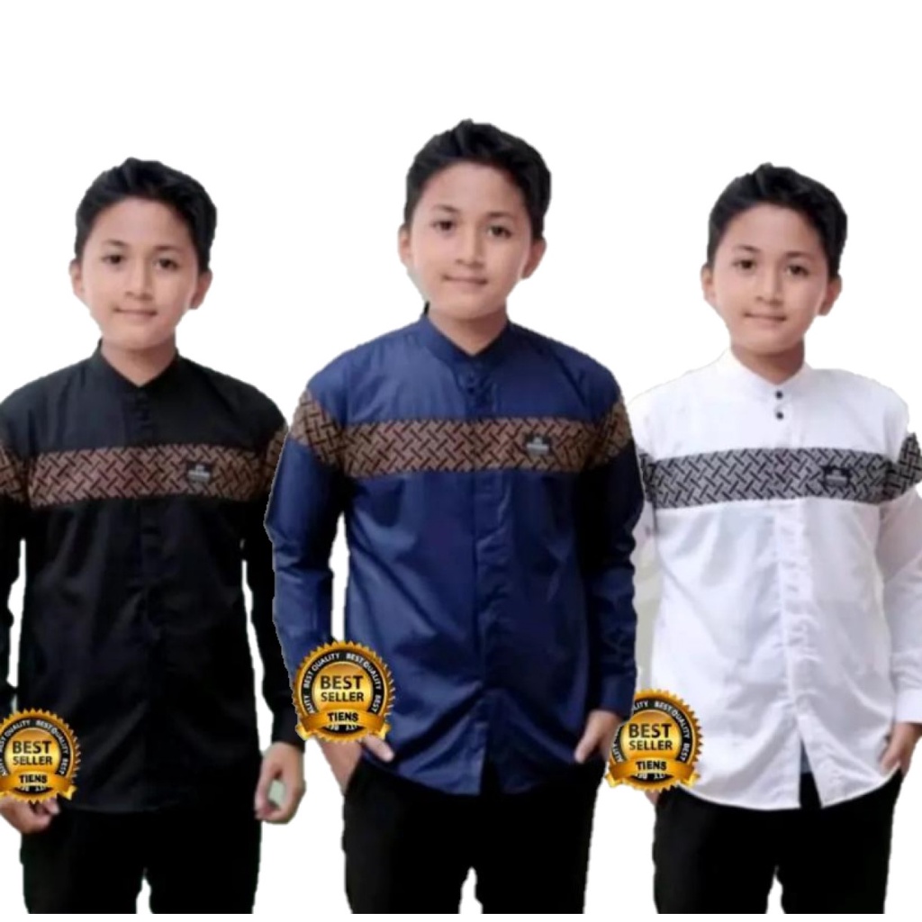 Koko Boys Long Sleeve Batik Combination | Shopee Malaysia