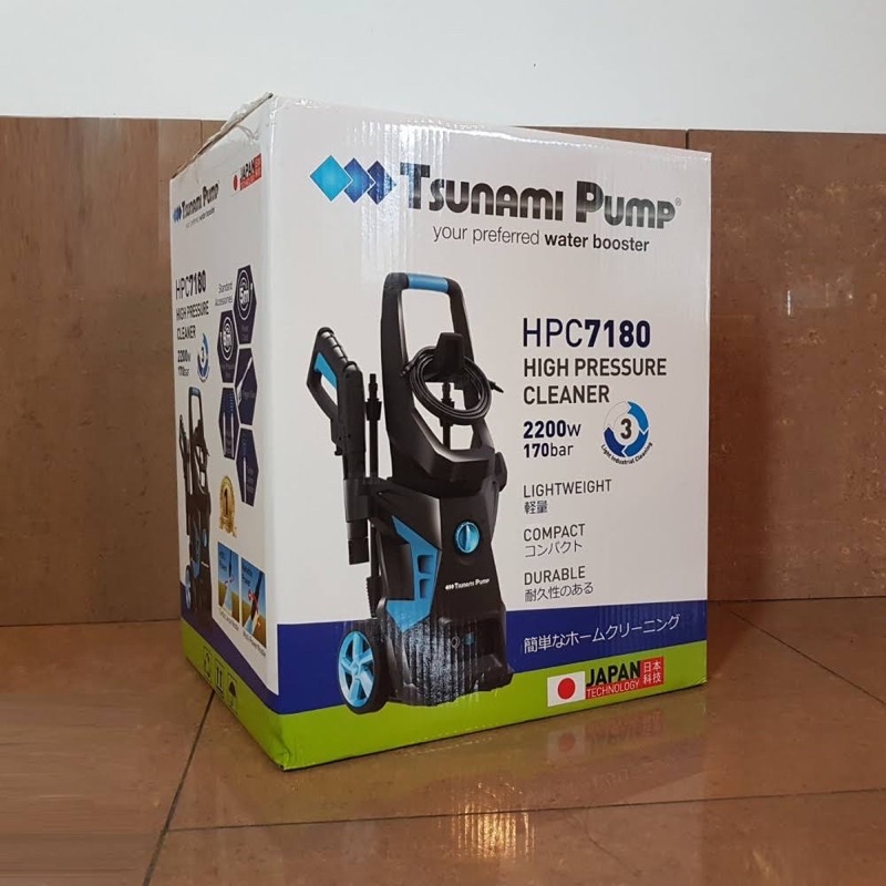 TSUNAMI HPC7180 LIGHT INDUSTRIAL CLEANING HIGH PRESSURE CLEANER 2200W ...