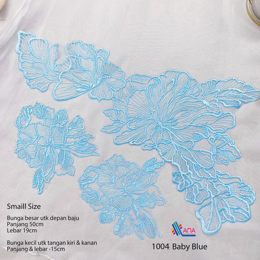 Percuma Bunga Kecil Utk Tangan Kiri Kanan Lace Sulam Bunga Treding Lace ...