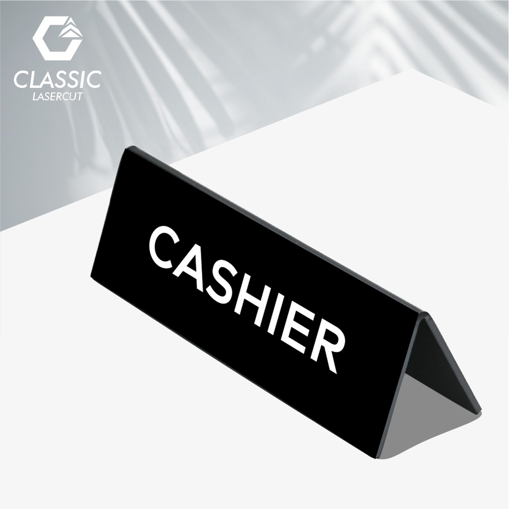 HITAM Cashier's Desk Whiteboard / Acrylic Cashier's Marker / Acrylic ...