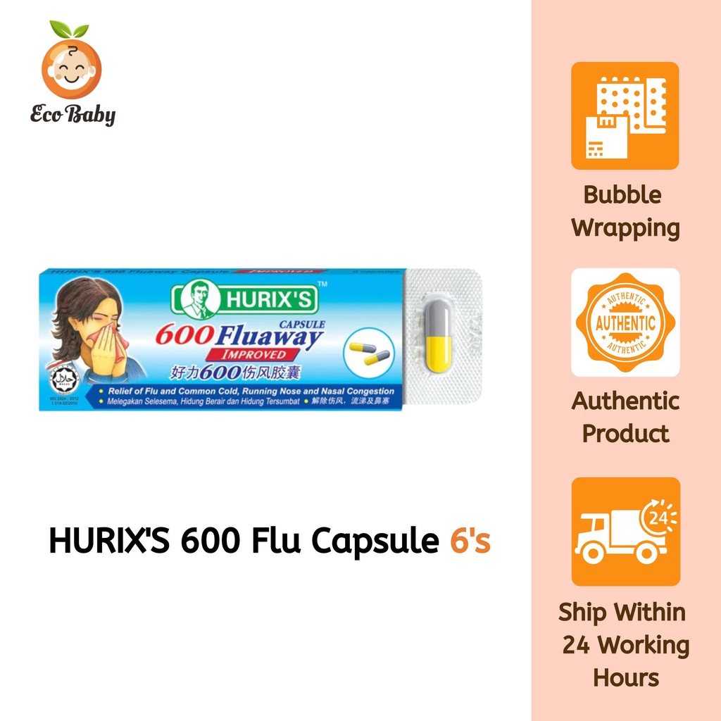 HURIX'S 600 Flu Capsule 6's | Shopee Malaysia