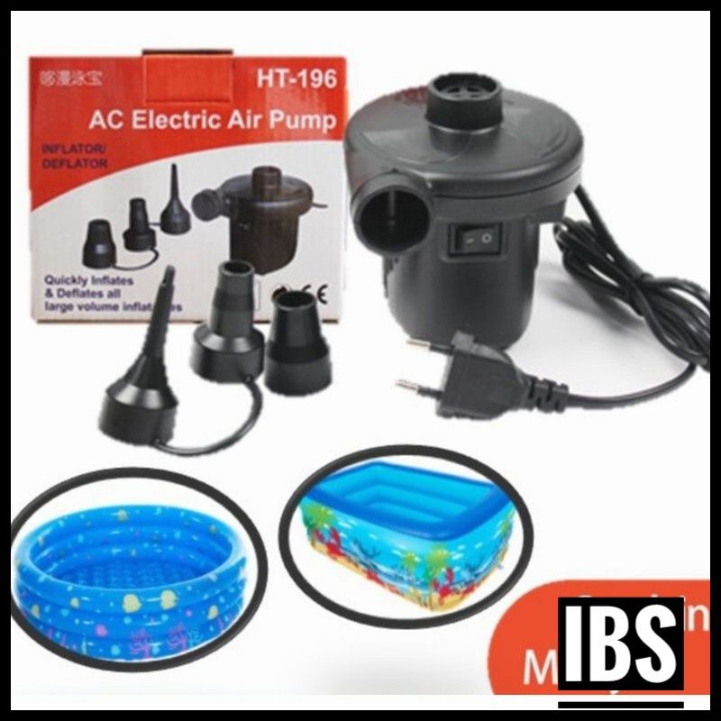 Pam Udara Elektrik Kolam Tilam Udara Pool Airpump Inflate Deflate Pam ...