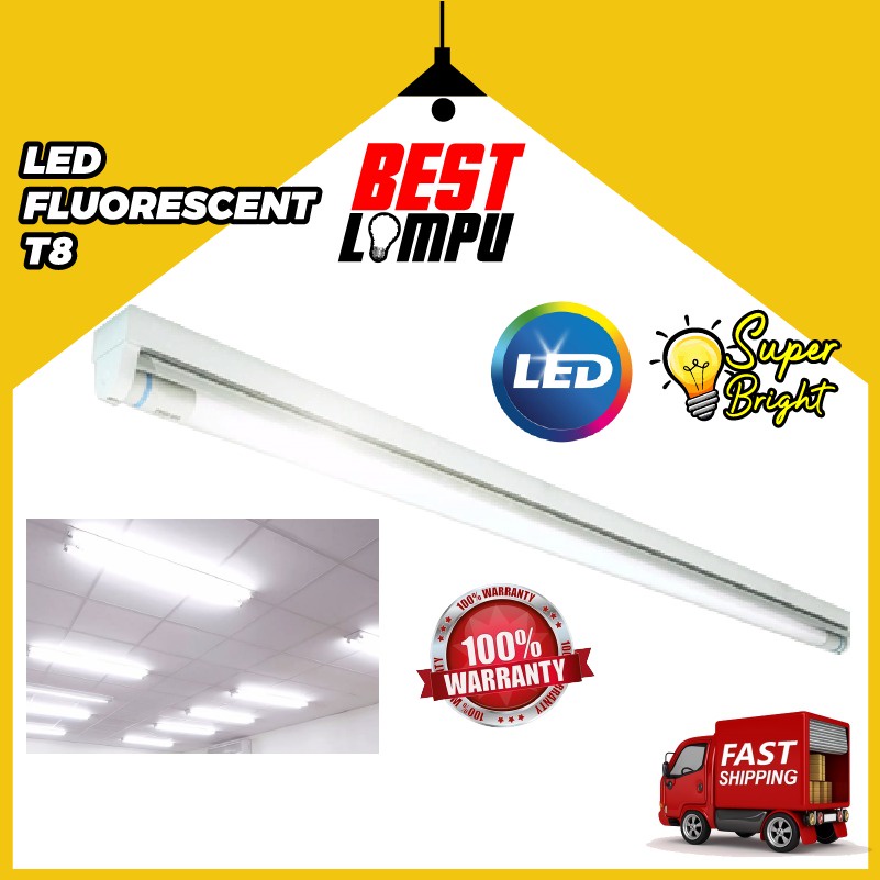 💥SALE💥 Complete Set T8 LED Fluorescent Light 2/4FEET Lampu Kalimantang ...