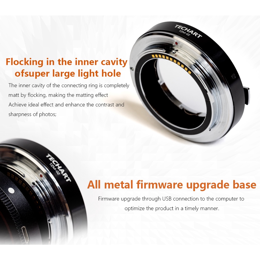 TECHART TZM-02 Auto Focus Lens Adapter Ring For Leica LM Zeiss ZM ...