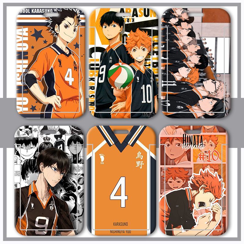 Anime Cartoon the Haikyuu!! Student School Access ID Card Cover Work ID ...