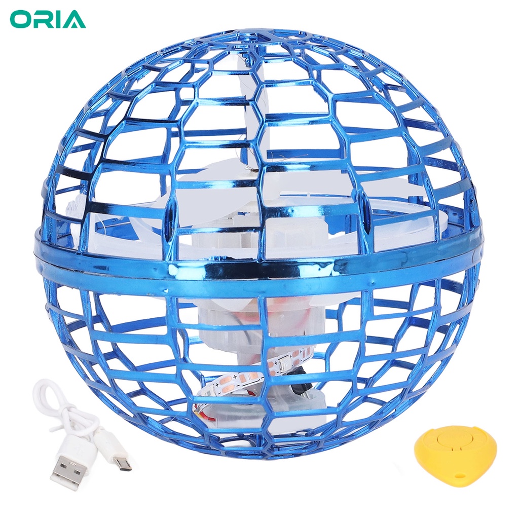 ORIA Colorful Flying Ball Toy LED Gyratory induction Ball Educational ...