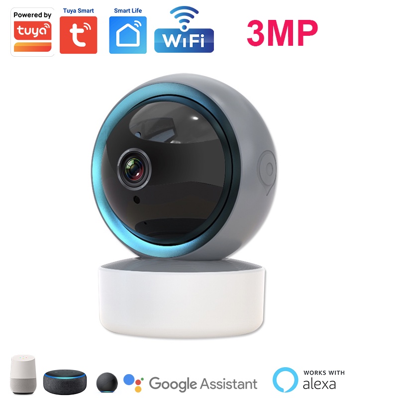 Tuya Camera 3MP Wifi Video Surveillance Camera HD Night VIsion Two ...