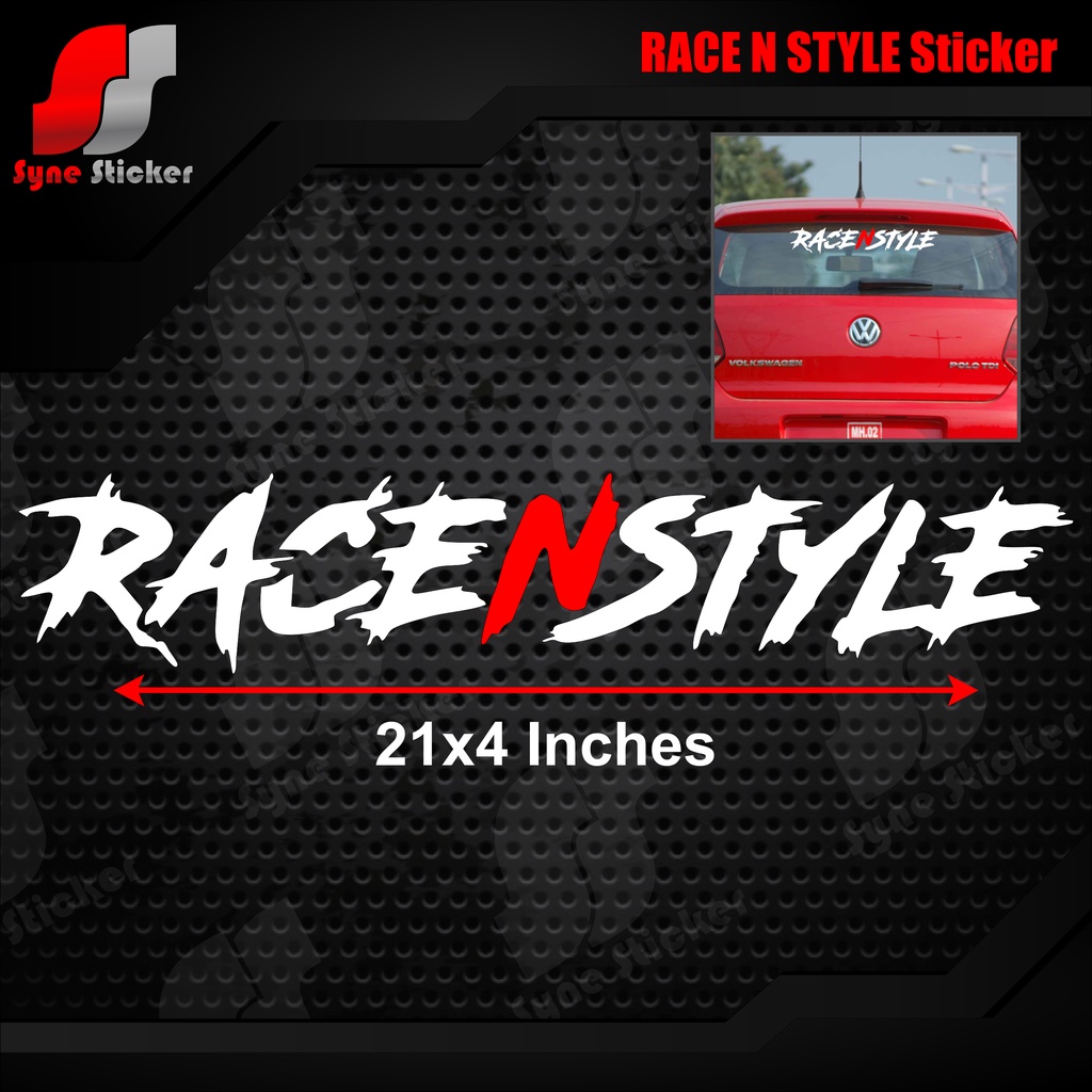 RACE N STYLE BIG Sticker Decals 21x4 inches | Shopee Malaysia