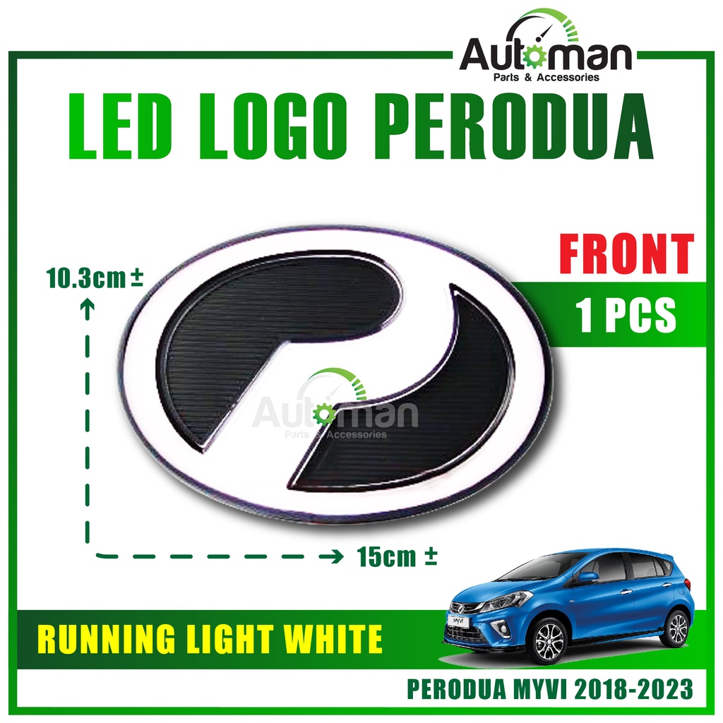 Perodua LED Front Logo Emblem with Running LED Perodua Myvi Alza Aruz ...