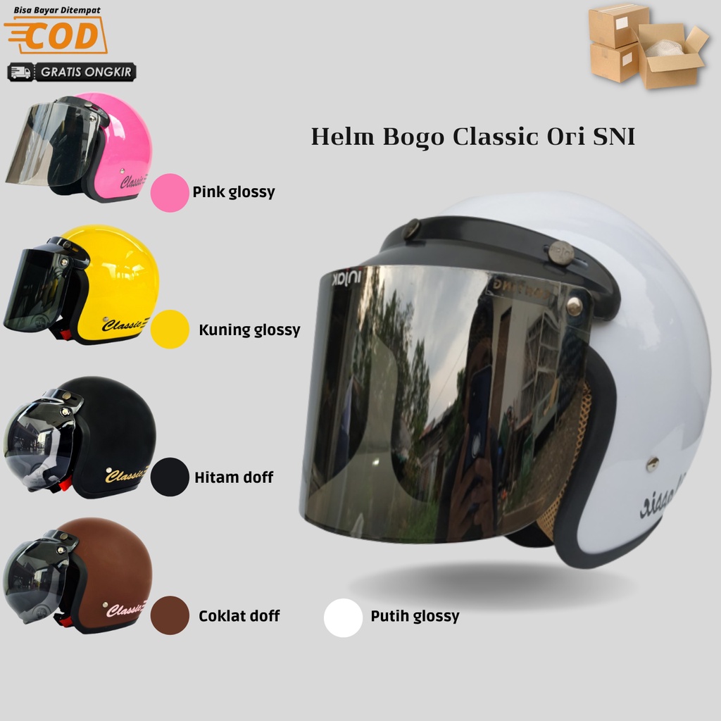 Bogo classic helmet adult size bogo classic helmet three stripes full ...