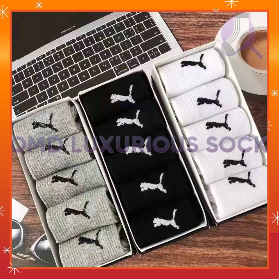 Stokin Pum Panjang Fashion Running Sport Socks OOTD Men Women Casual ...