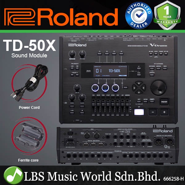 Roland TD-50X V-Drums Electronic Drum Sound Module (TD50X TD 50X ...