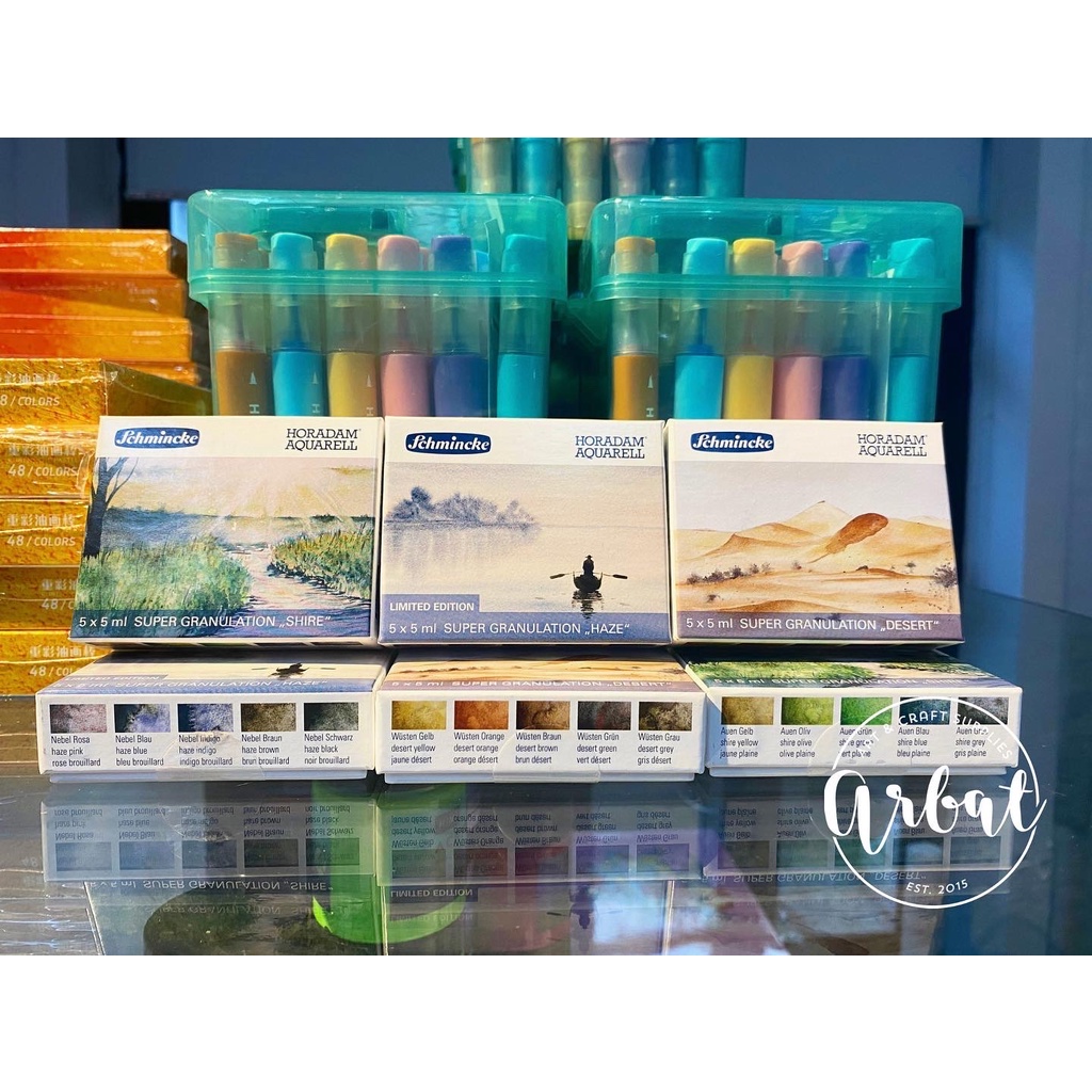 [ARBAT] Limited Schmincke Horadam Super Granulation watercolor Set | Shopee Malaysia