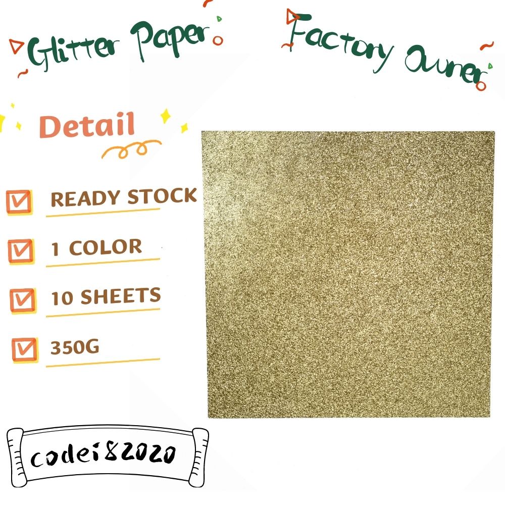 10sheet/pack Multi-color 350gsm 400gsm A4 A5 12''*12'' FSC Glitter Cardstock Holographic Card ...