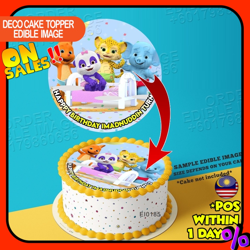 Printing EI Word Party Baby Edible Image Print Cake Photo Icing Paper ...