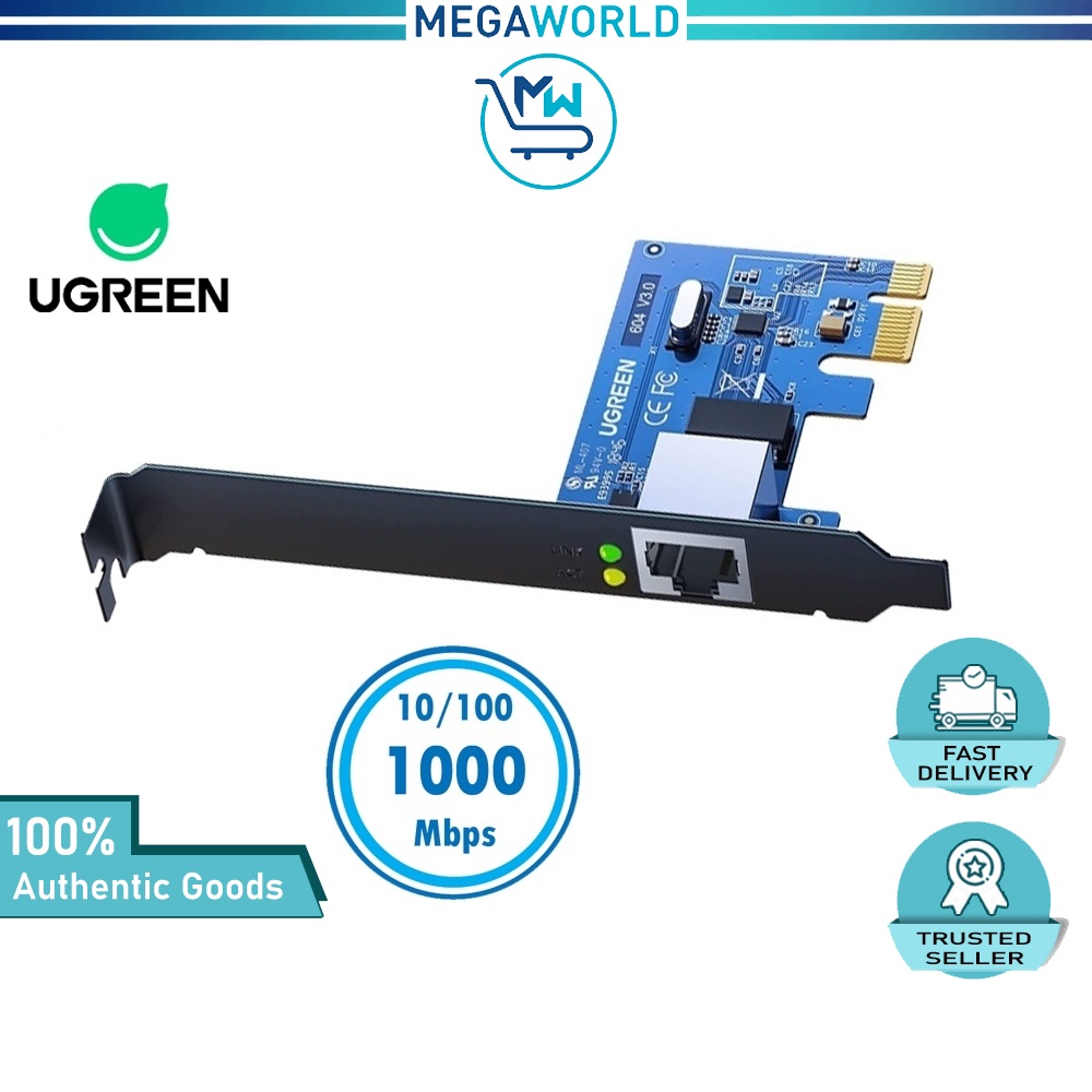 UGREEN Gigabit Ethernet PCI Express PCI-E Network Controller Card 10 ...