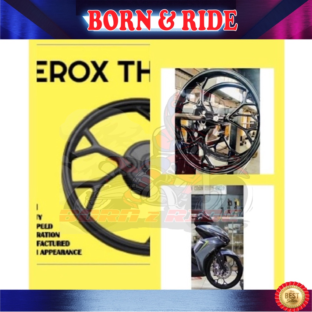 BORN & RIDE YAMAHA NVX155 V1 V2 AEROX THAI CNC SPORT RIM RIMS 1.60/1.60 ...