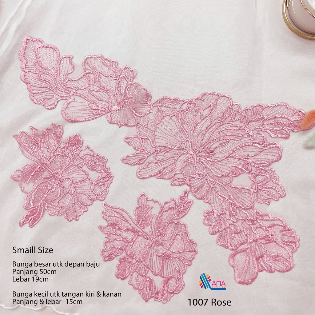 Percuma Bunga Kecil Utk Tangan Kiri Kanan Lace Sulam Bunga Treding Lace ...