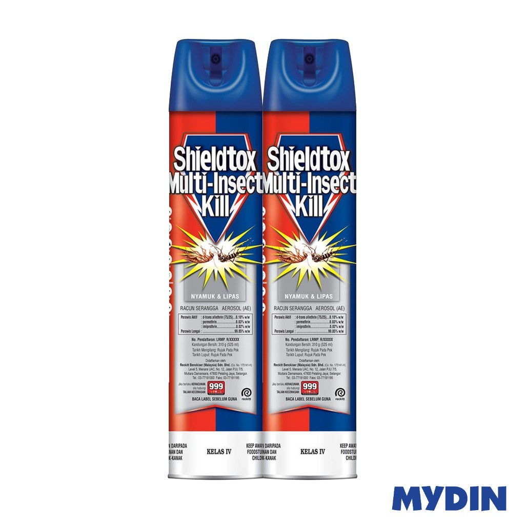 Shieldtox Multi-Insect Killer Spray Aerosol (2 x 525ml) | Shopee Malaysia