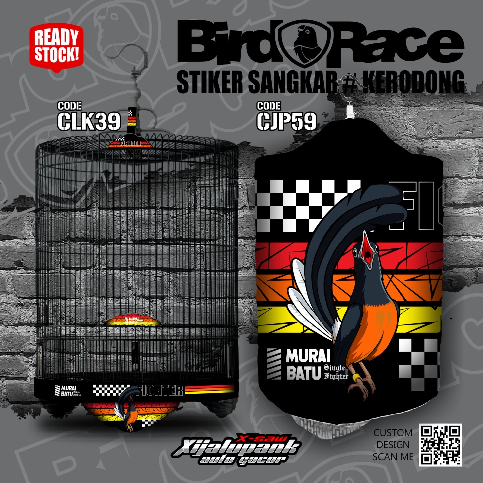 Sticker and KERODONG MURAI BATU cage krodong stickers (6) | Shopee Malaysia