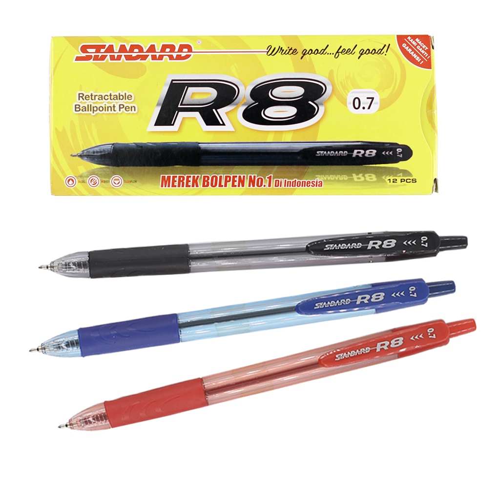 Standard - Pen R8 0.7 (Pen, Pen, Ballpoint) | Shopee Malaysia