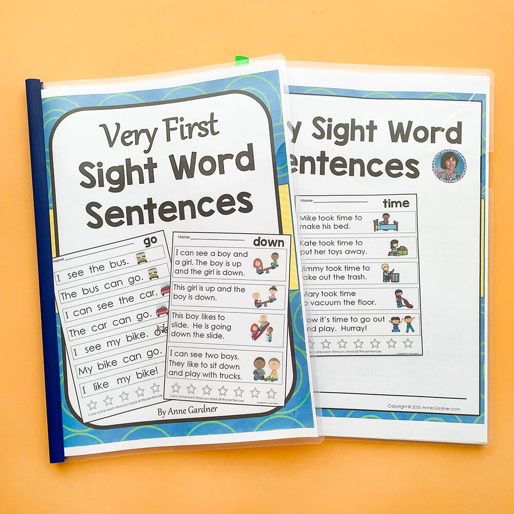 My Very First Sight Word Sentences Trainning Workbook Activities ...