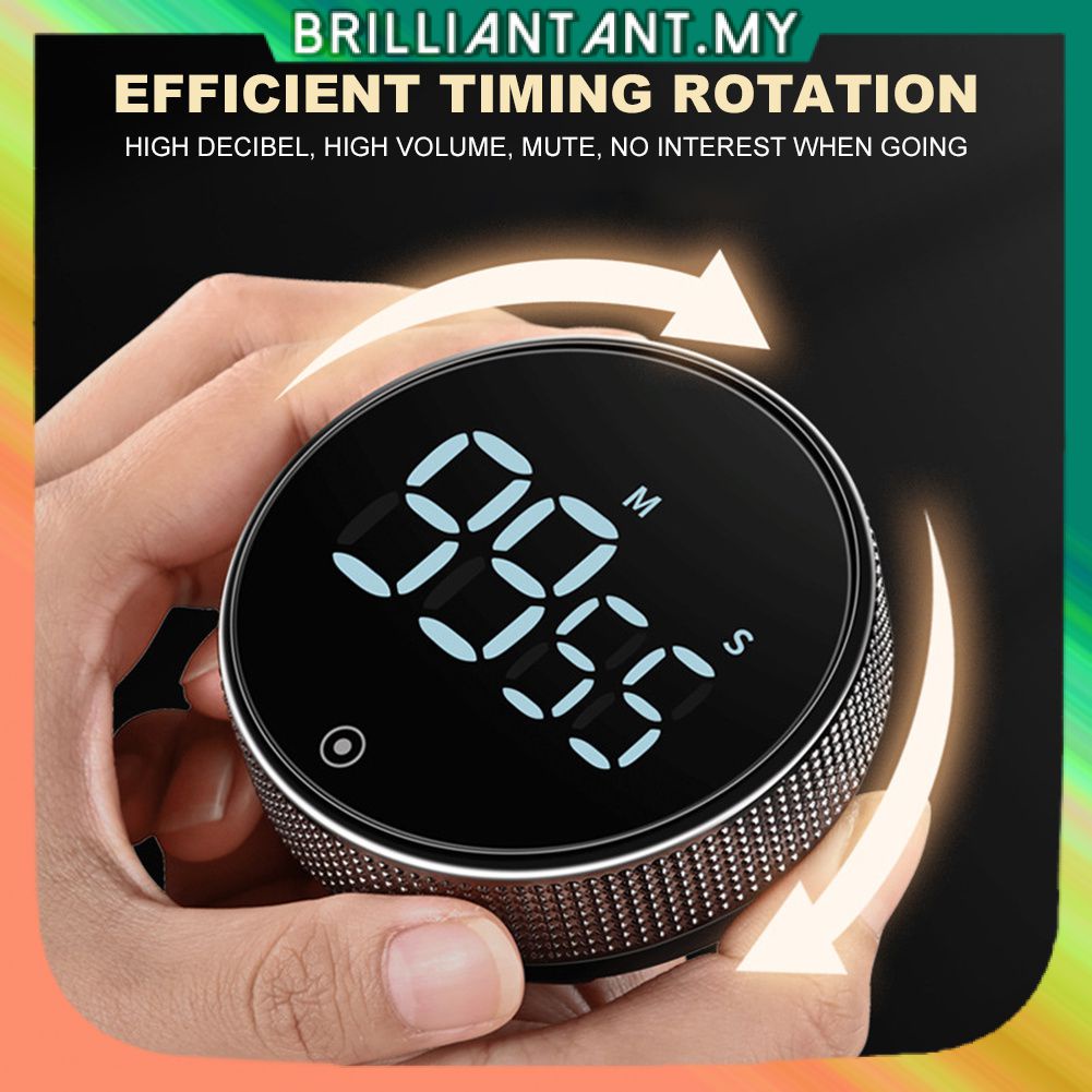 Magnetic Kitchen Timer Digital Self Regulated Rotary Timer Cooking ...