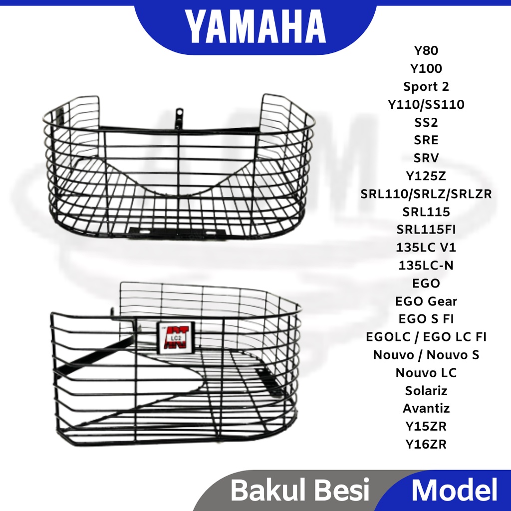 YAMAHA Basket Streel Bakul Besi Motor Y100 Sport 2 SS110 Y110 SS2 125Z SRL SRL110 LC135 EGOS ...