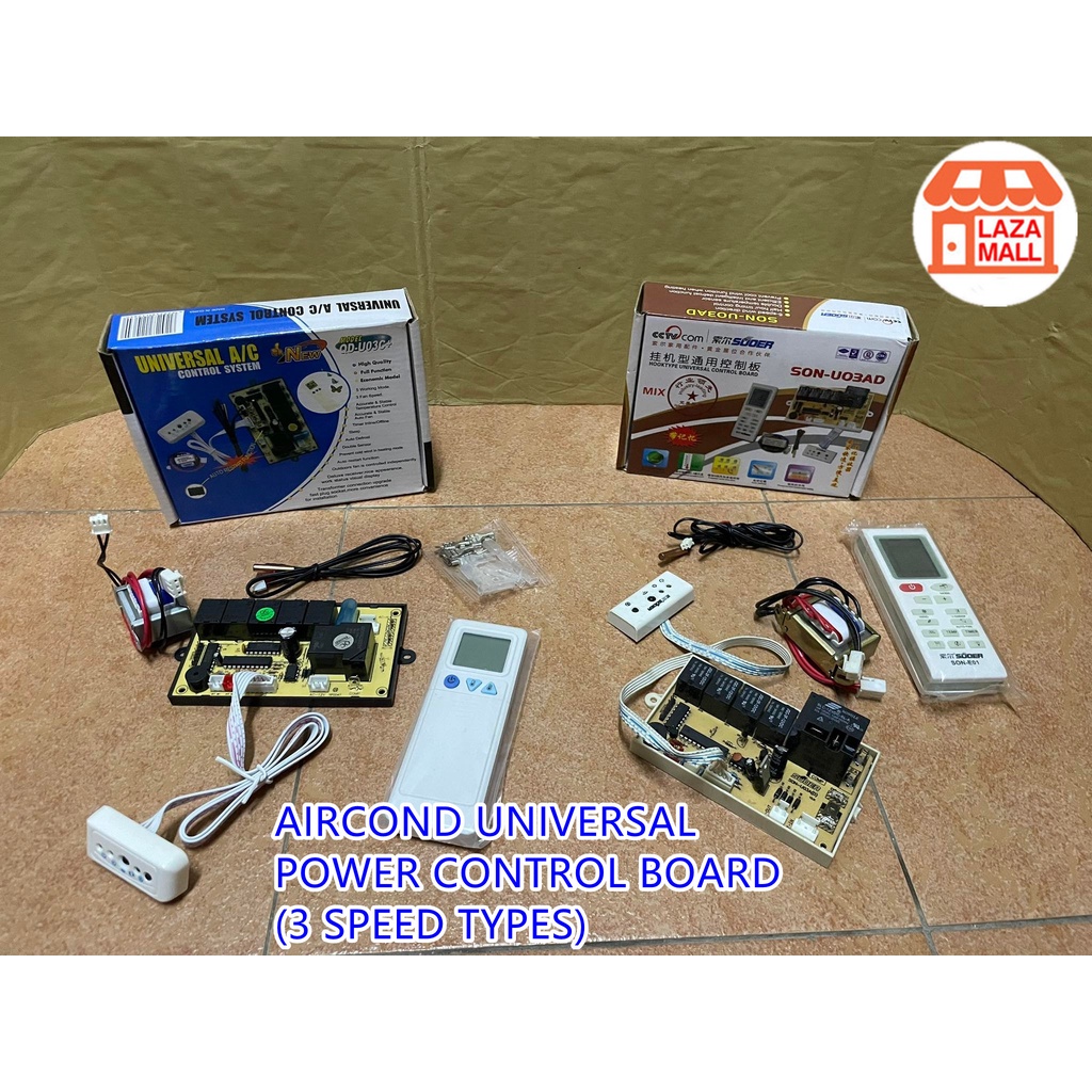 UNIVERSAL MULTI AIRCOND PC BOARD (3 SPEED MOTOR) ANY Model non-inverter ...
