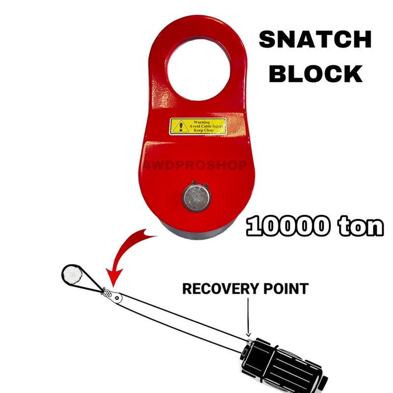 Heavy Duty 4x4 Snatch Block 10 Ton 4x4 Pulley for Winch Defender ...