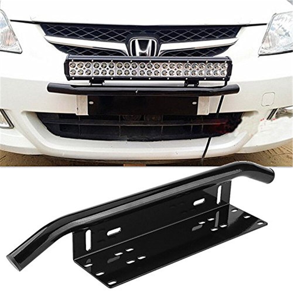 Car Number Plate Offroad Front Number Plate Bracket Frame Holder Light ...