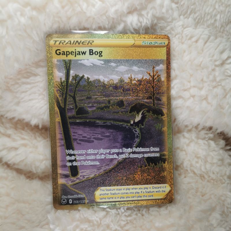 Pokemon Trading Card Game Silver Tempest - Gapejaw Bog 213/195 - Gold ...