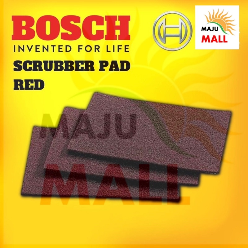 Bosch Red Scrubber Pad Multifunction Scouring Pad Dishwashing Kitchen ...