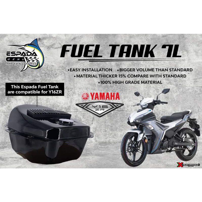 ESPADA YAMAHA Y16 Y16ZR 7 LITER FUEL TANK PETROL TANK TANGKI MINYAK ...