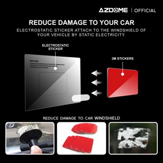 AZDOME Dashcam Electrostatic Sticker Electrostatic Film Heat Resistant ...