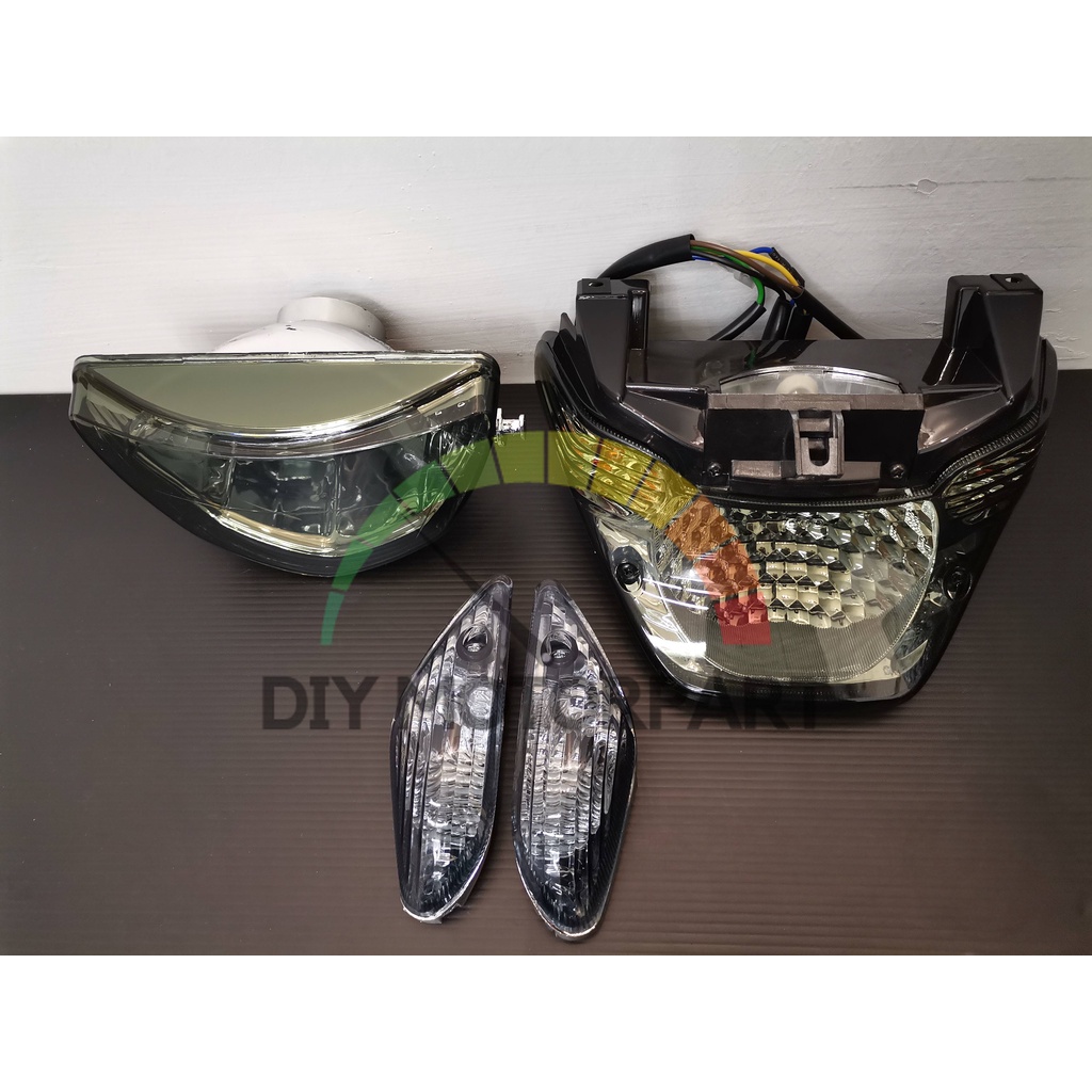 Y125ZR y125 y125Z head lamp lampu depan signal lamp tail lamp lampu belakang smoke color full ...
