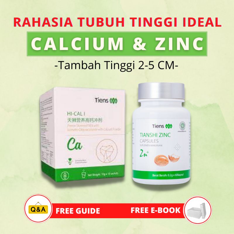 PENINGGI BADAN CALCIUM DAN ZINC - UBAT TINGGI ORIGINAL LULUS KKM PALING ...