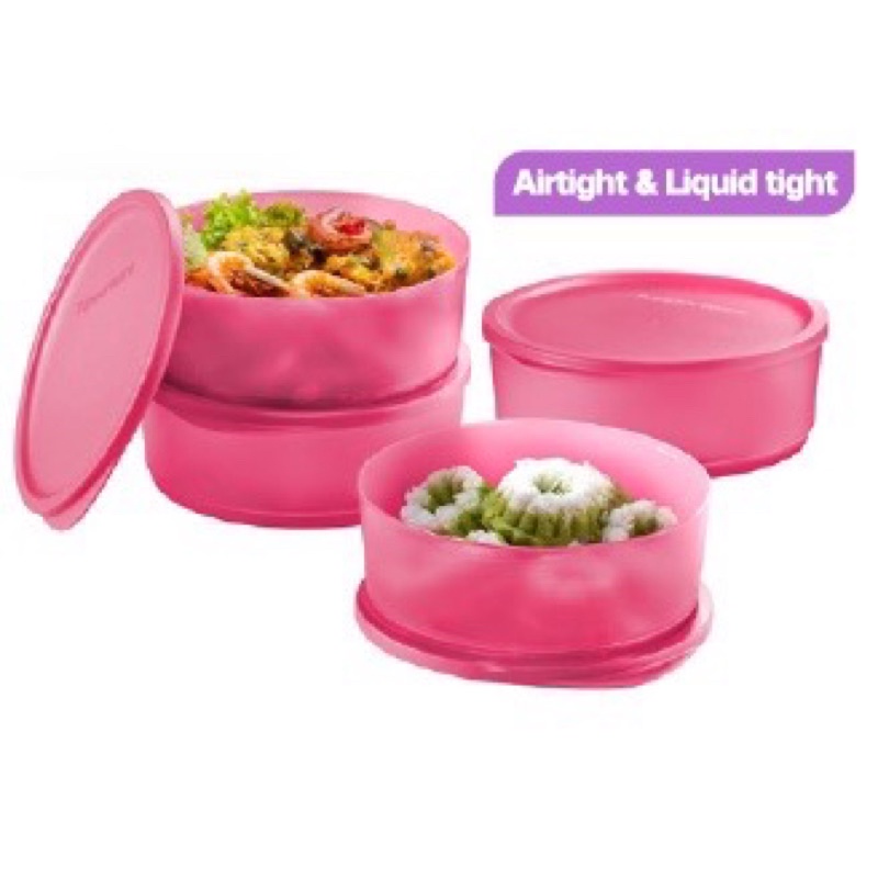 Tupperware Summer Fresh Round Small 950ml (4pcs) | Shopee Malaysia
