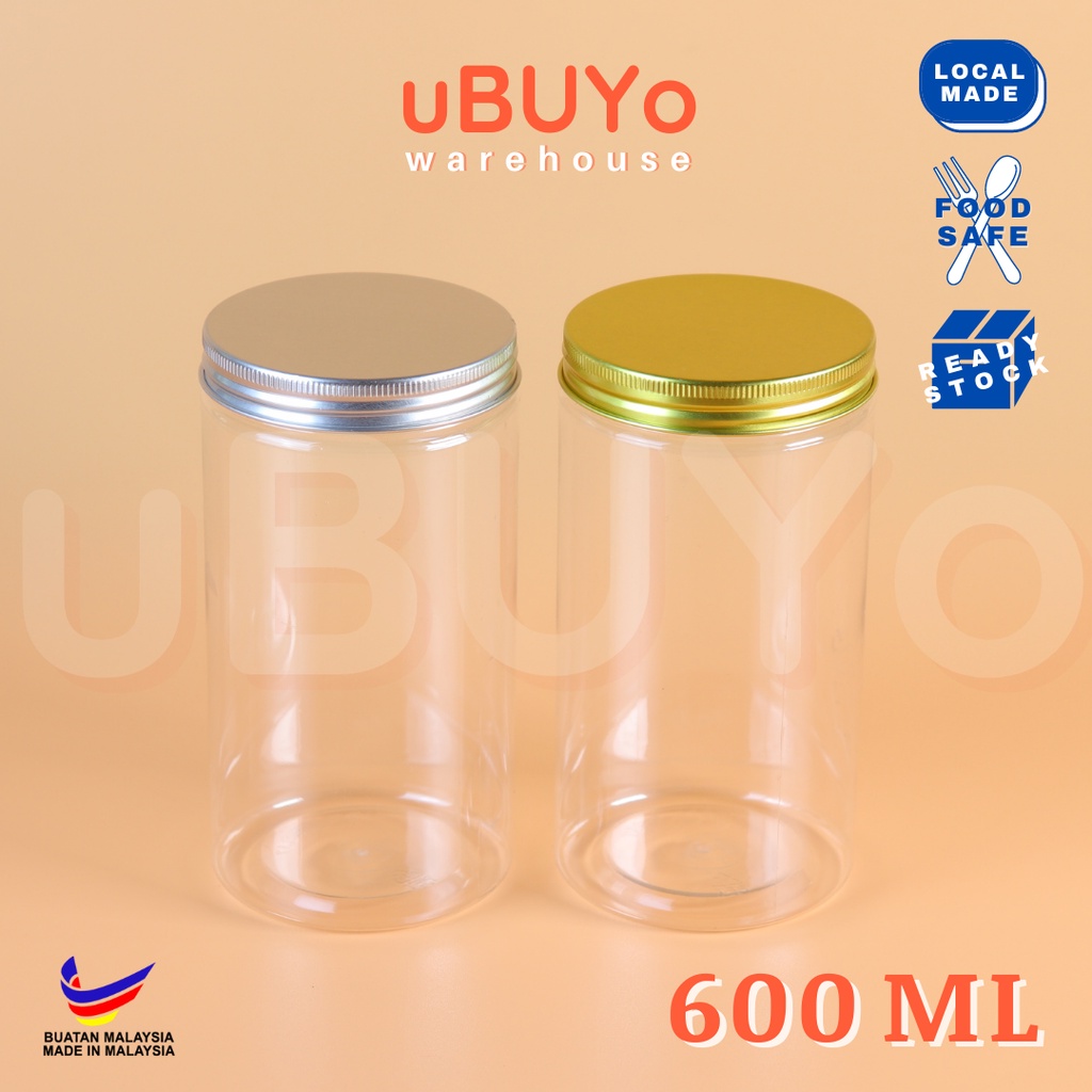 BALANG KUIH BEKAS REMPAH BEKAS SAMBAL CHOCO JAR PLASTIK 600ML ALUMINIUM ...